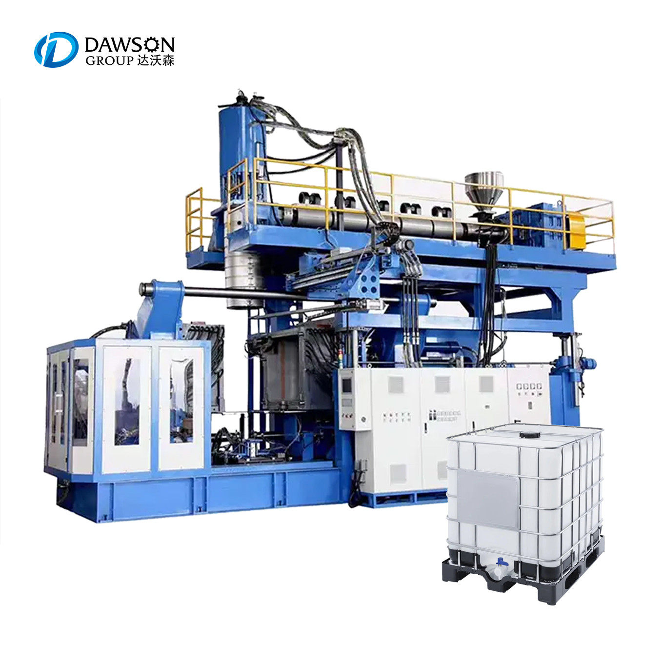 1000 Liters IBC Tank Making Machine Plastic 500L Container Totes Blow ...